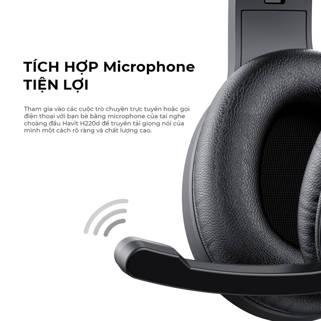 Tai nghe chụp tai Gaming có dây Havit H220d – Phương Linh