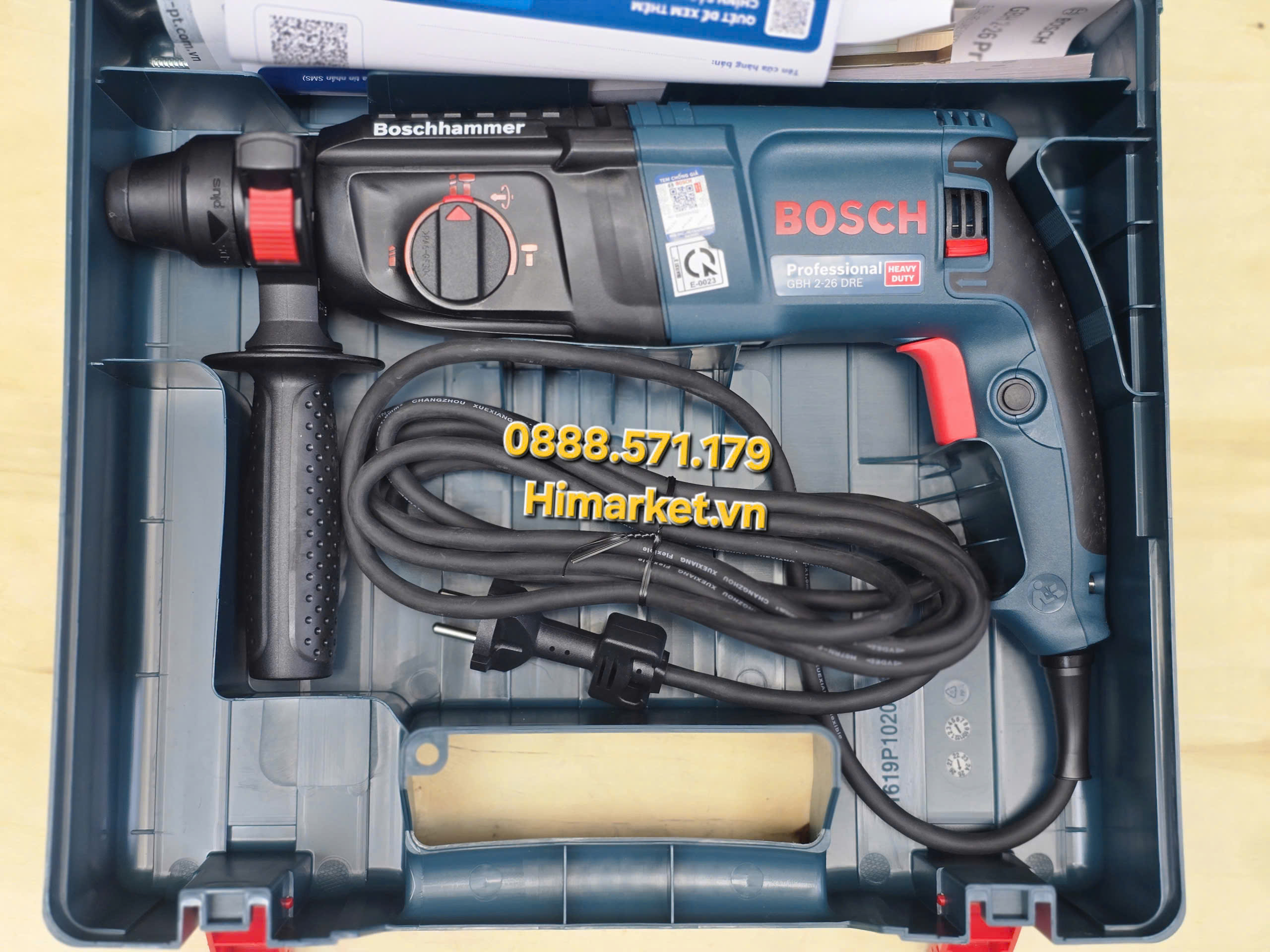 Máy Khoan Búa 800W Bosch GBH 2-26 DRE - Himarket.vn