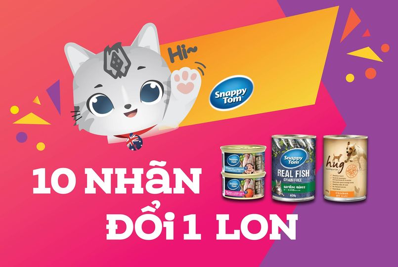 SNAPPY TOM VIETNAM X PET THINGS KHUYẾN MÃI THÁNG 05 - 07/2023 – Pet Things