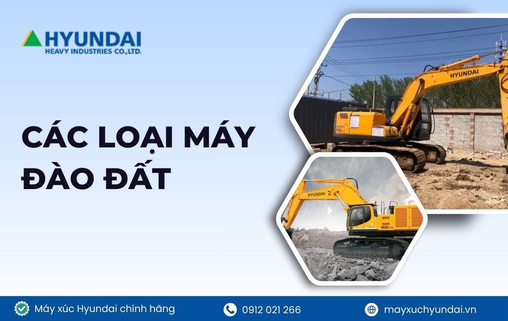 Gợi ý các loại máy đào đất phổ biến trên thị trường – Máy xúc Hyundai ...