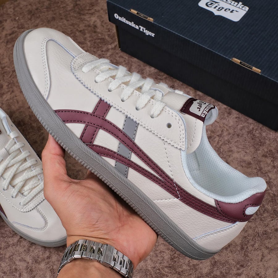Onitsuka Tiger Tokuten White Grey Burgundy Like Auth, Rep 11, Best Qua ...