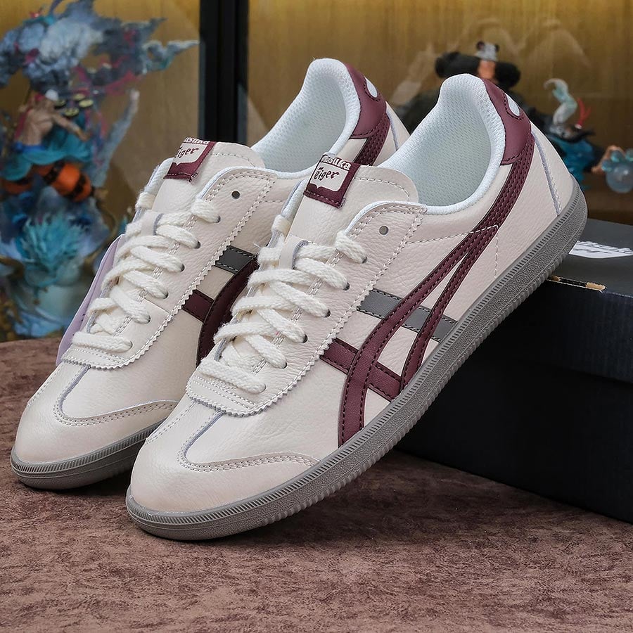 Onitsuka Tiger Tokuten White Grey Burgundy Like Auth, Rep 11, Best Qua ...