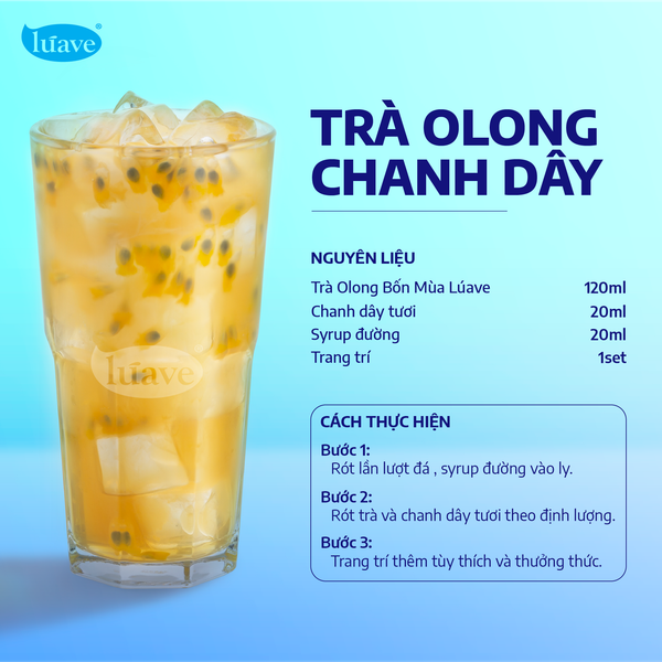 CÔNG THỨC PHA CHẾ TRÀ OLONG CHANH DÂY – CHi Gourmet Store