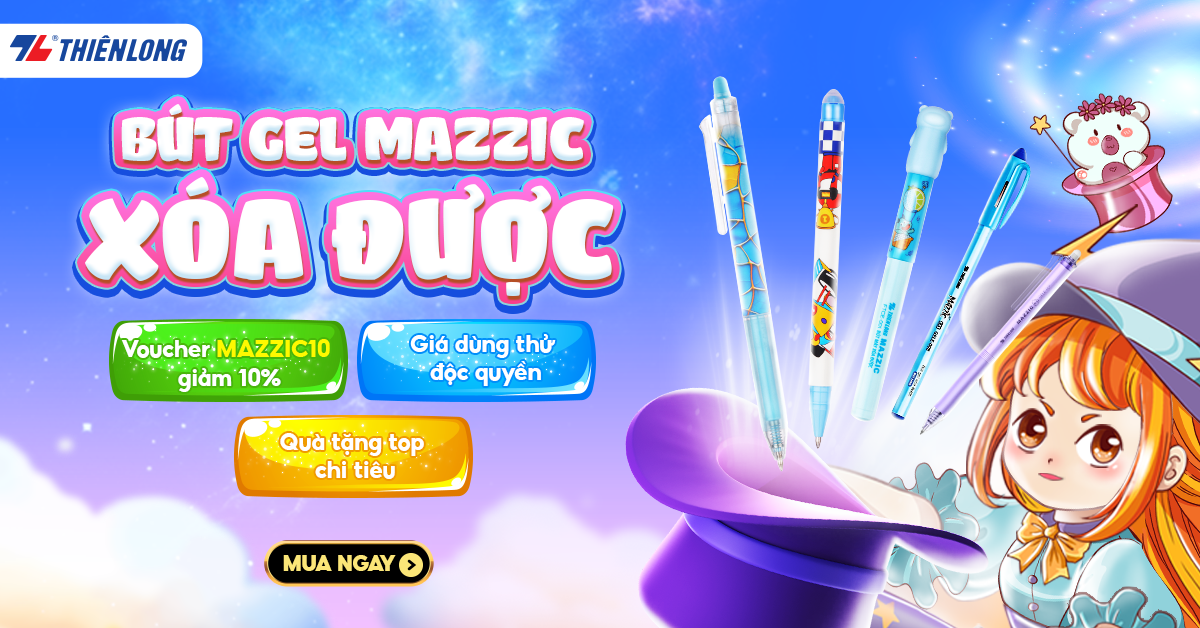 Bút gel Mazzic – Thiên Long Shop