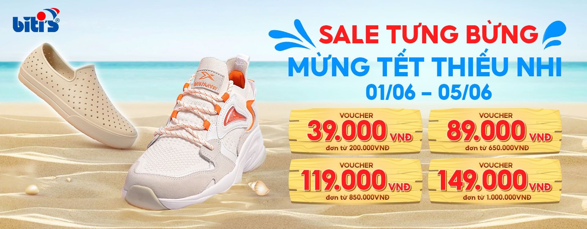 Trang bán hàng trực tuyến của Biti's Việt Nam