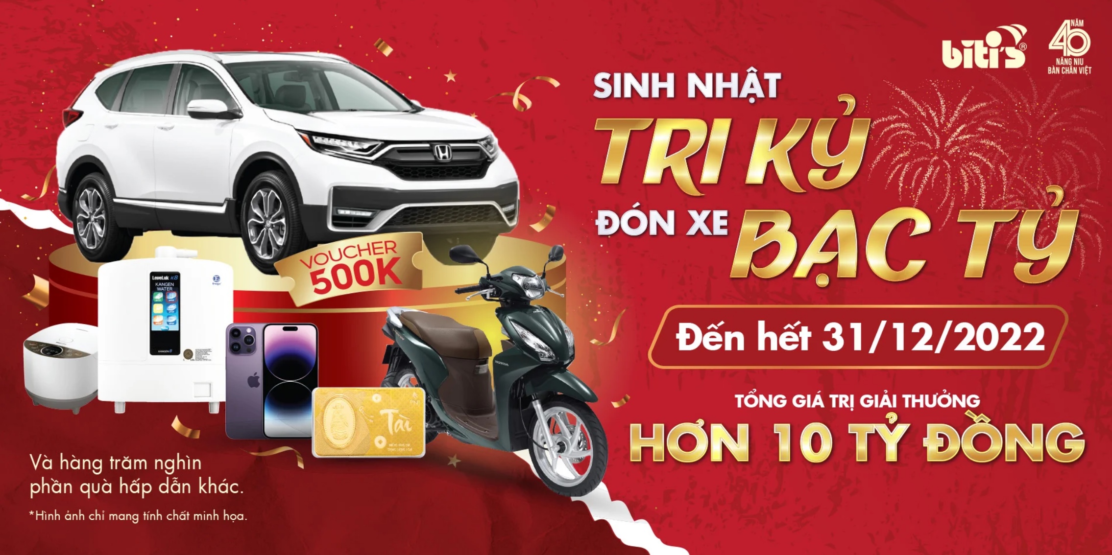 Chương trình khuyến mãi "Sinh nhật tri kỷ - Đón xe bạc tỷ" - Biti's