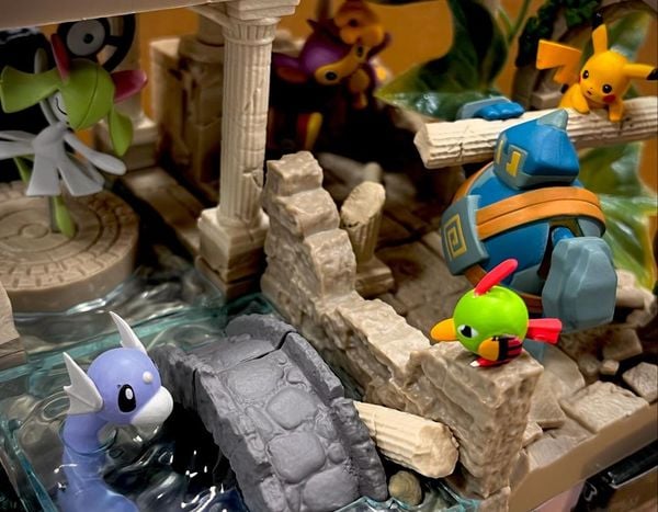 Mô hình Pokemon Diorama Collection Old Castle Ruins Re-Ment – nShop ...