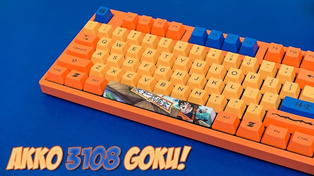 Bàn phím cơ AKKO 3108 RF Dragon Ball Z – Goku (Dual-Mode/ AKKO Sw V3)