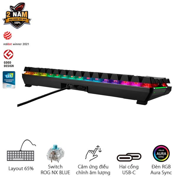 Bàn phím Gaming ASUS ROG Falchion NX Blue