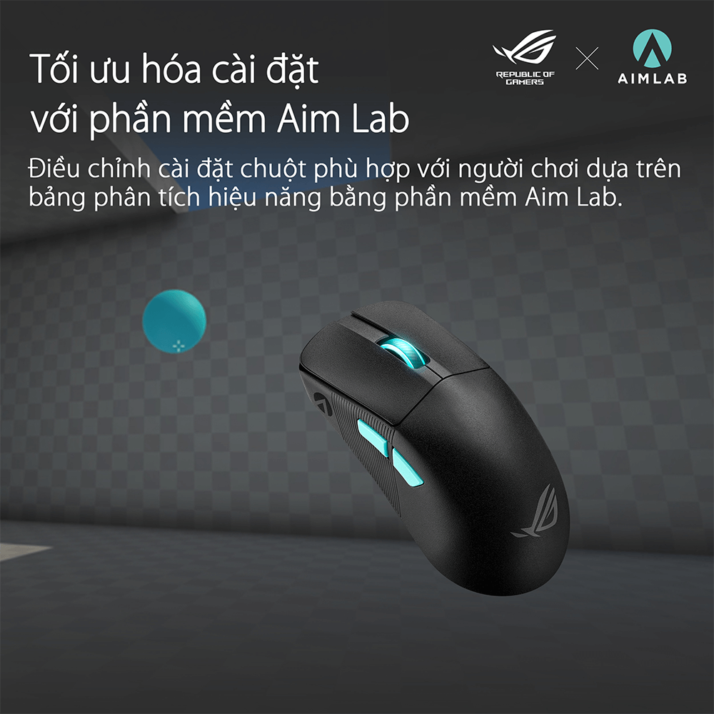 Chuột Gaming ASUS ROG Harpe Ace Aim Lab Edition Wireless - White
