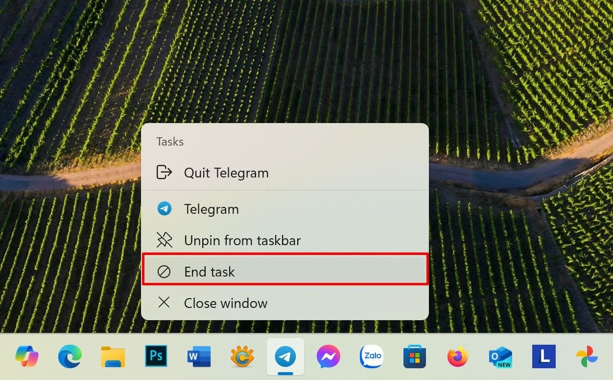 Cách bật tính năng “End task” trực tiếp trên Taskbar Windows 11
