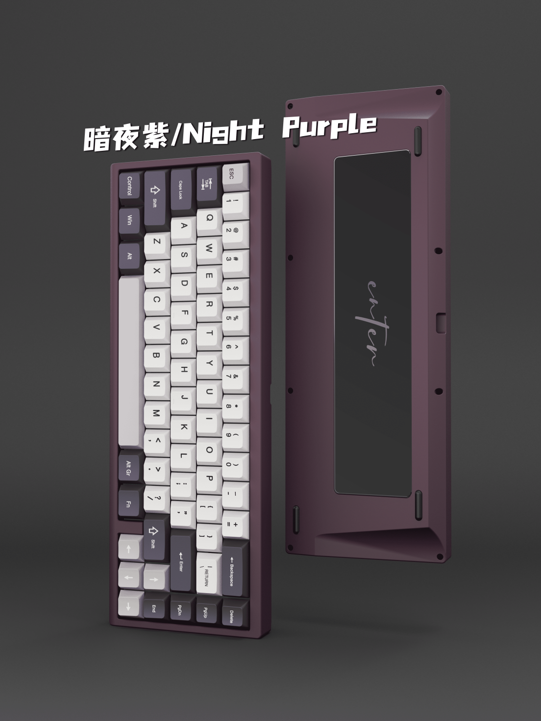 Enter67 V2 Keyboard Kit - Night Purple