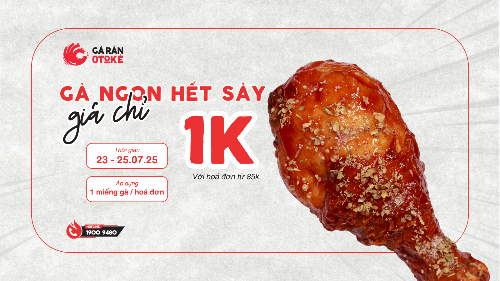 CHỈ 1K ĐƯỢC MIẾNG GÀ NGON CHẢY NƯỚC MẮT?? – Gà Rán Otoké