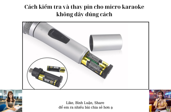 Cách kiểm tra và thay pin cho micro karaoke không dây đúng cách – VIDIA