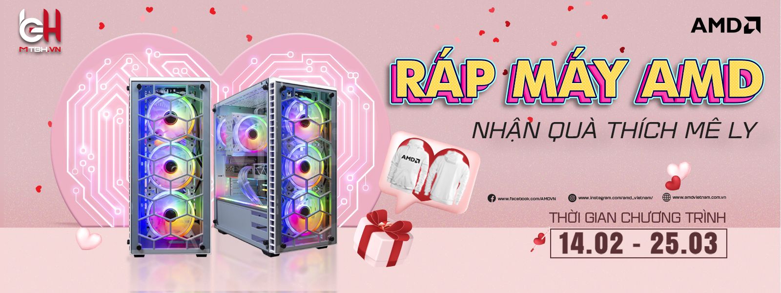 RÁP MÁY AMD, NHẬN QUÀ THÍCH MÊ LY – Máy Tính Biên Hòa