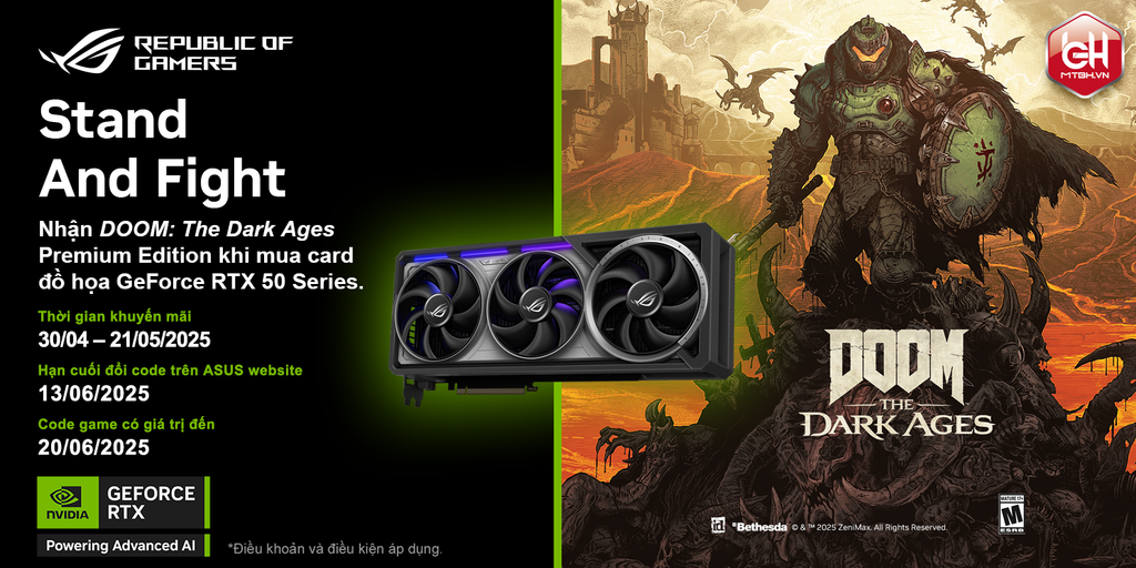 NHẬN CODE GAME DOOM KHI MUA CARD RTX 50 SERIES – Máy Tính Biên Hòa