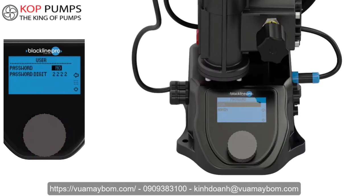 Cách cài đặt Password - Blackline Pro – Vua Máy Bơm