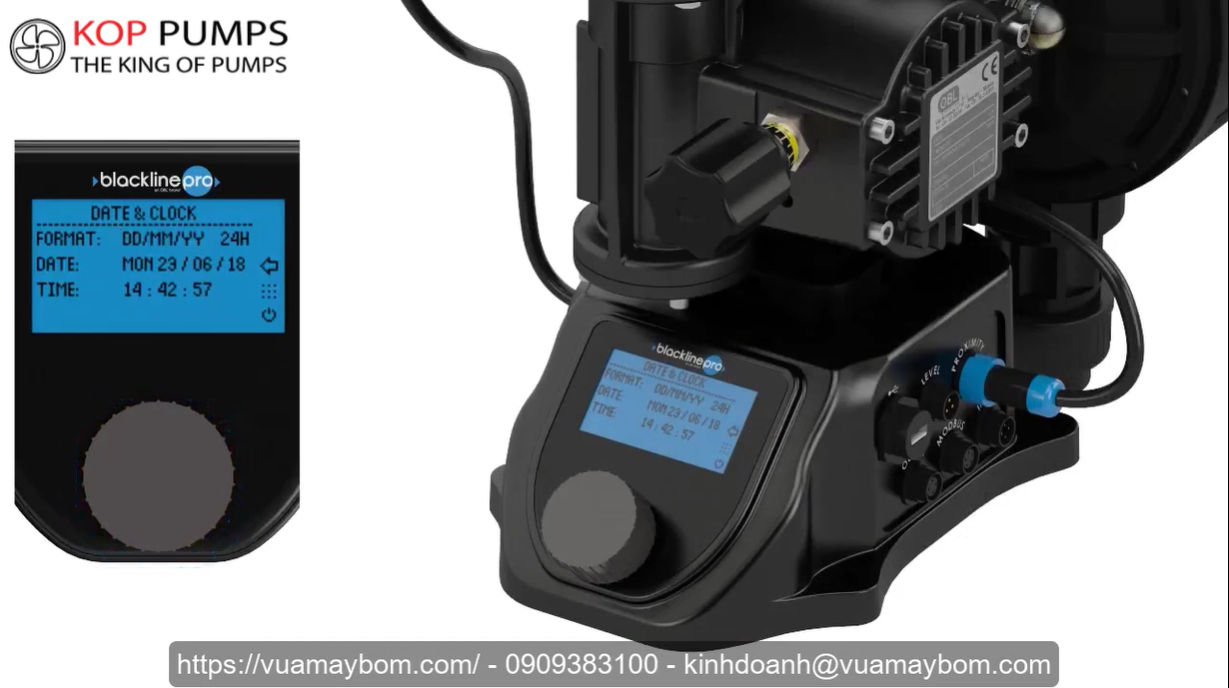 Cách chỉnh ngày và giờ - Blackline Pro – Vua Máy Bơm
