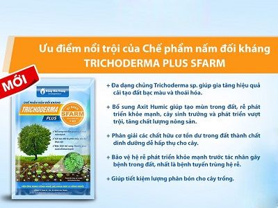 Chế phẩm nấm đối kháng Trichoderma plus Sfarm - Gói 1kg