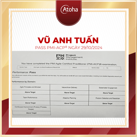 Viện Quản lý dự án ATOHA (Học Online, Offline, In-house) – Atoha