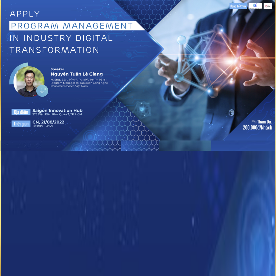 WORKSHOP "APPLY PROGRAM MANAGEMENT IN INDUSTRY DIGITAL TRANSFORMATION ...