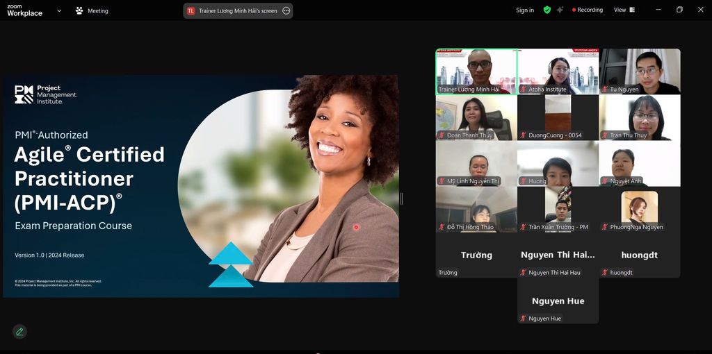 Khóa luyện thi PMI-ACP theo chương trình mới – Atoha