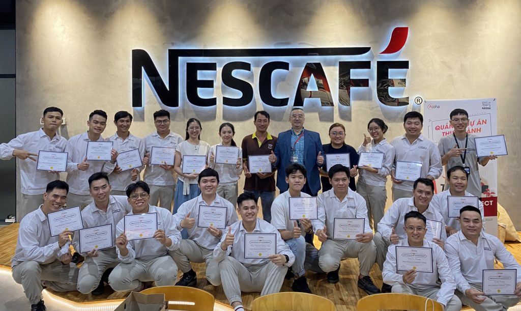 Triển khai thành công khóa đào tạo Quản lý dự án thực hành tại Nestle ...