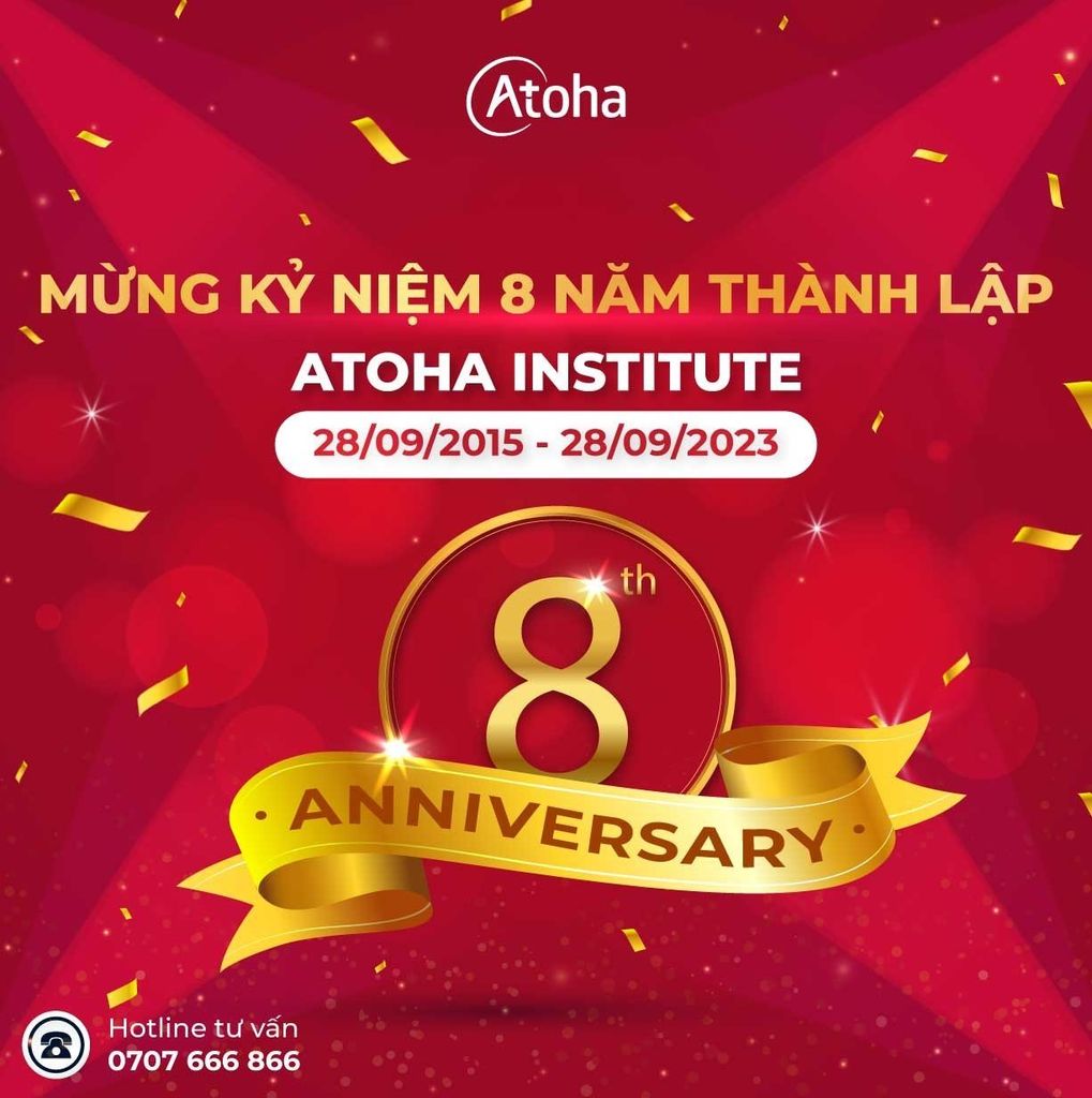 Chúc mừng kỷ niệm 08 năm thành lập Atoha