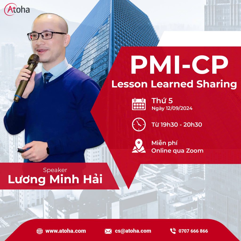 FREE WEBINAR "PMI-CP LESSON LEARNED SHARING" – Atoha