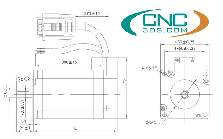 Hybrid servo HBS57+ 573HBM20-1000 – CNC3DS