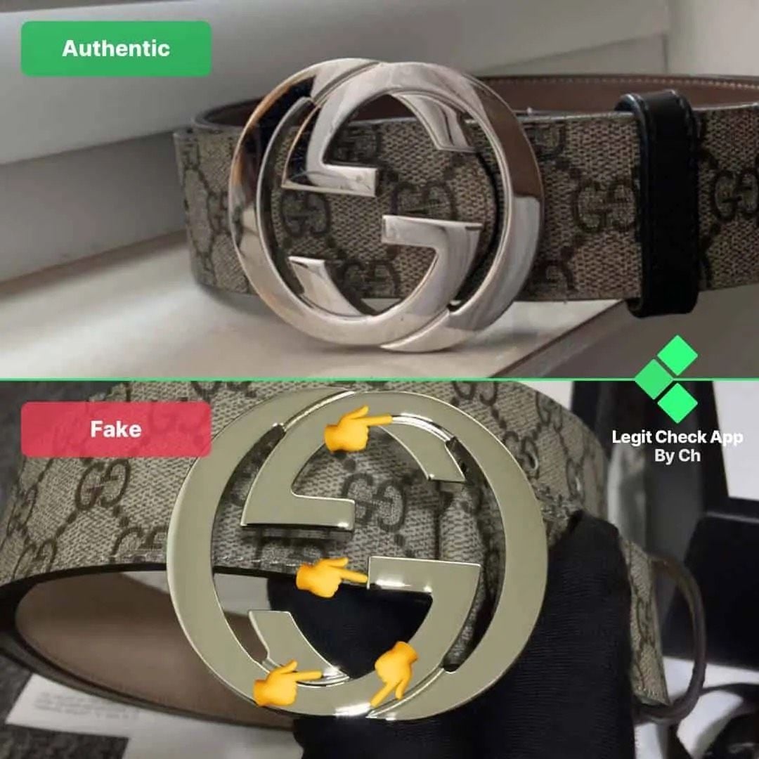 Legitcheck: Cách phân biệt Gucci GG Buckle Supreme Belt Real và Fake ...