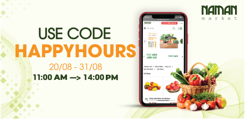 HAPPY HOURS OFFER, FROM 11:00 TO 14:00 – Nam An Market