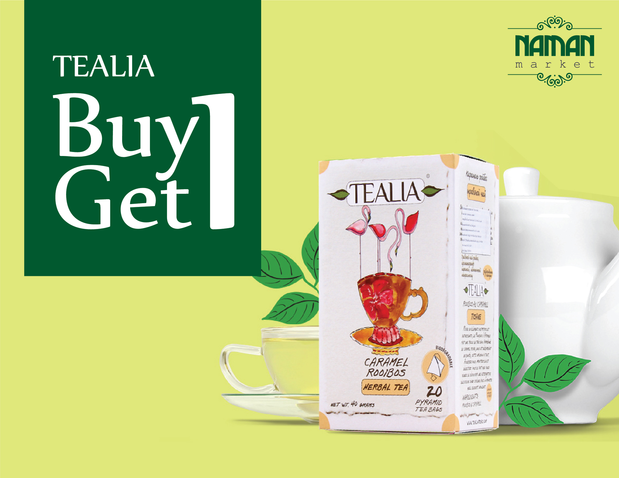 KHUYẾN MÃI TRÀ TEALIA: MUA 1 TẶNG 1 – Nam An Market