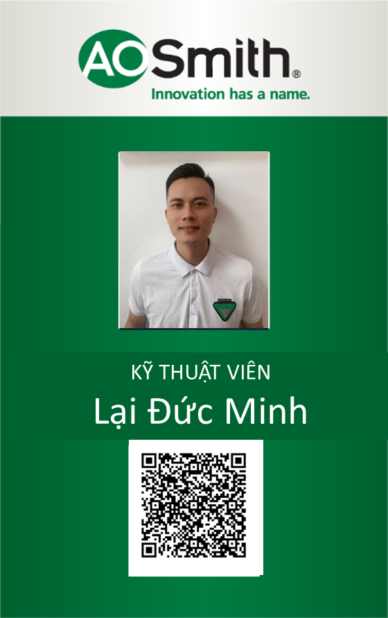Kỹ thuật viên Lại Đức Minh - Hà Nội – A. O. Smith Việt Nam