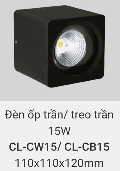 Đèn lon led ốp trần, treo trần, thả trần 15w CL CW15 , CL CB15 – ĐÈN TRANG TRÍ ĐẸP, HIỆN ĐẠI ...