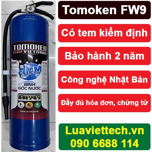 Bình chữa cháy Tomoken gốc nước 9 lít FW9, có tem kiểm định – LUA VIET ...