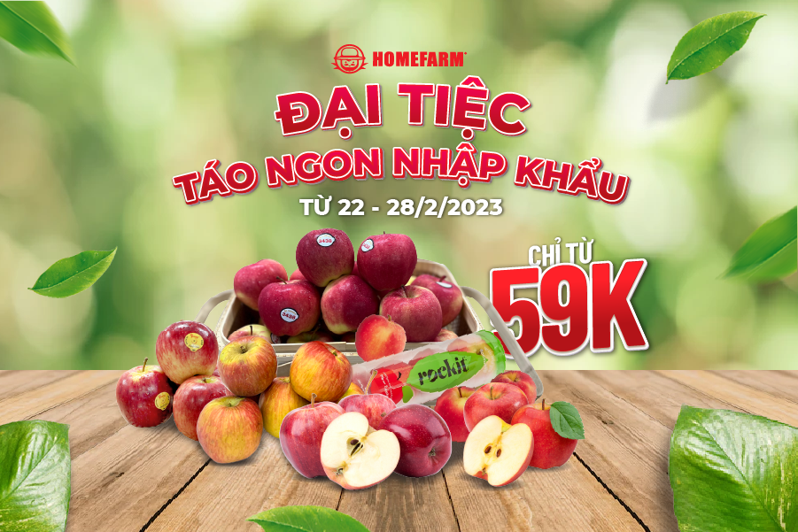 [HCM] Đại tiệc táo ngon nhập khẩu chỉ từ 59k tại Homefarm – Homefarm ...
