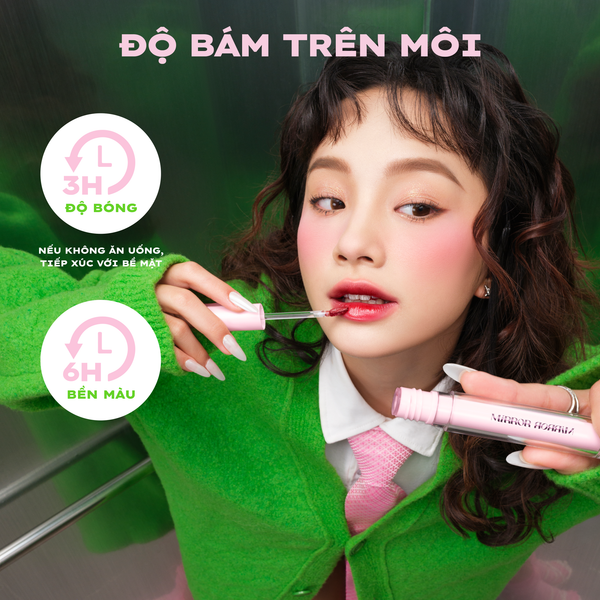 SON TINT BÓNG KHÔNG DÍNH BỀN MÀU LEMONADE MIRROR MIRROR WATER TINT