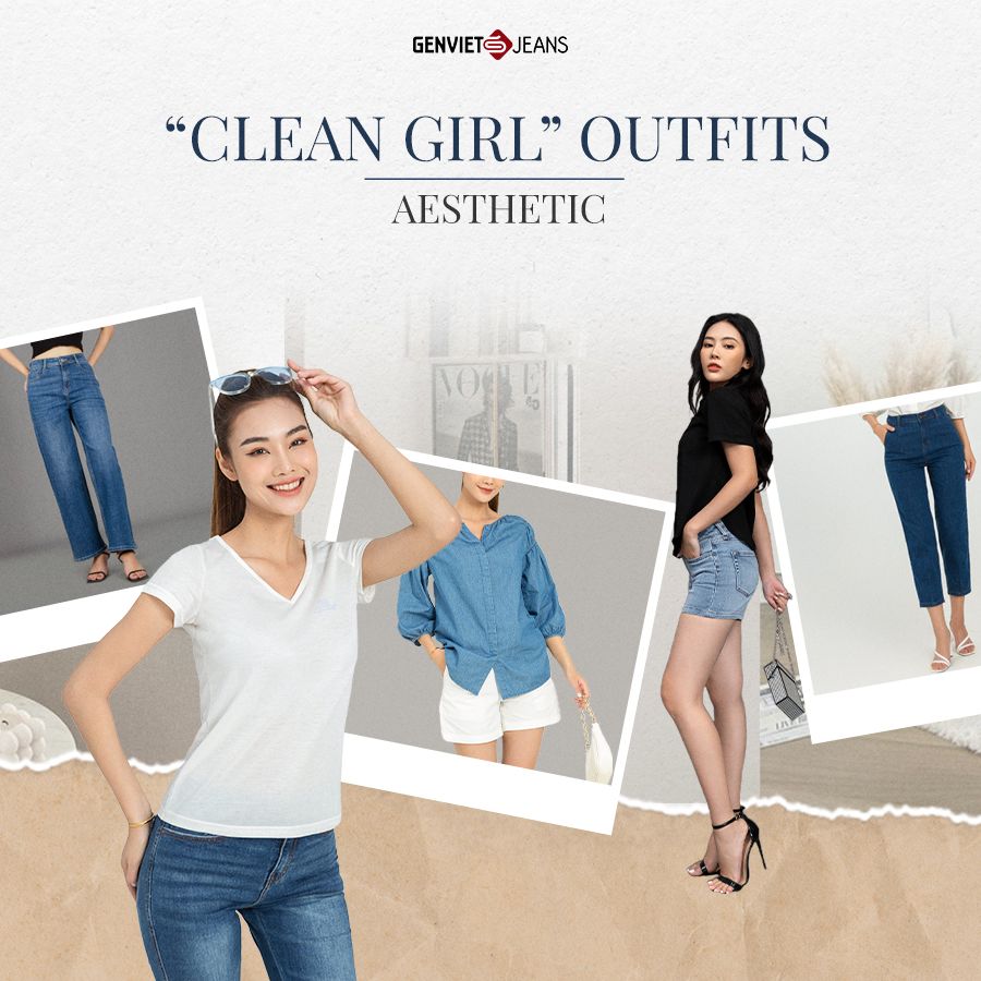 Giải mã xu hướng "CLEAN GIRL AESTHETIC" – GENVIET JEANS