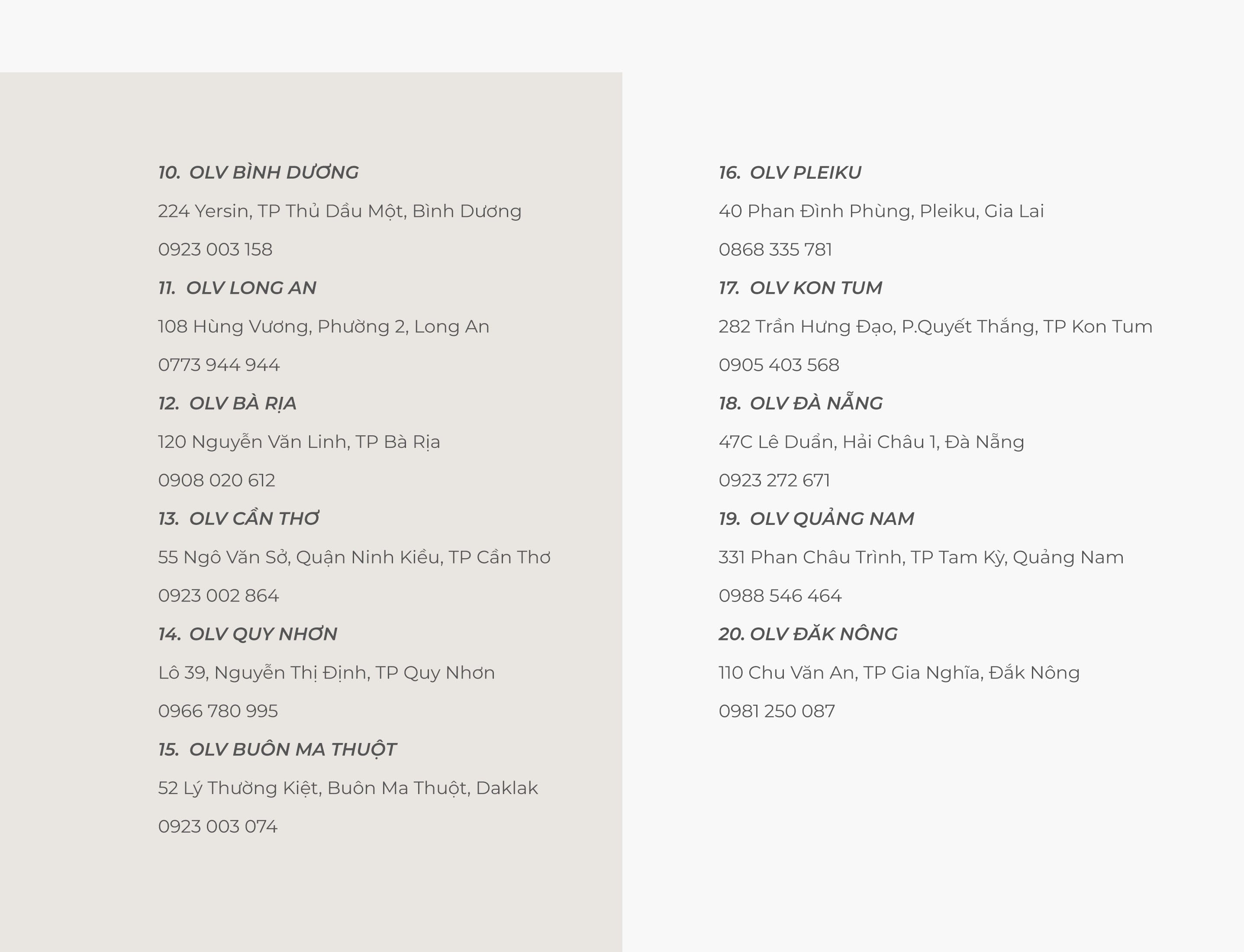 OUR STORES – OLV Boutique