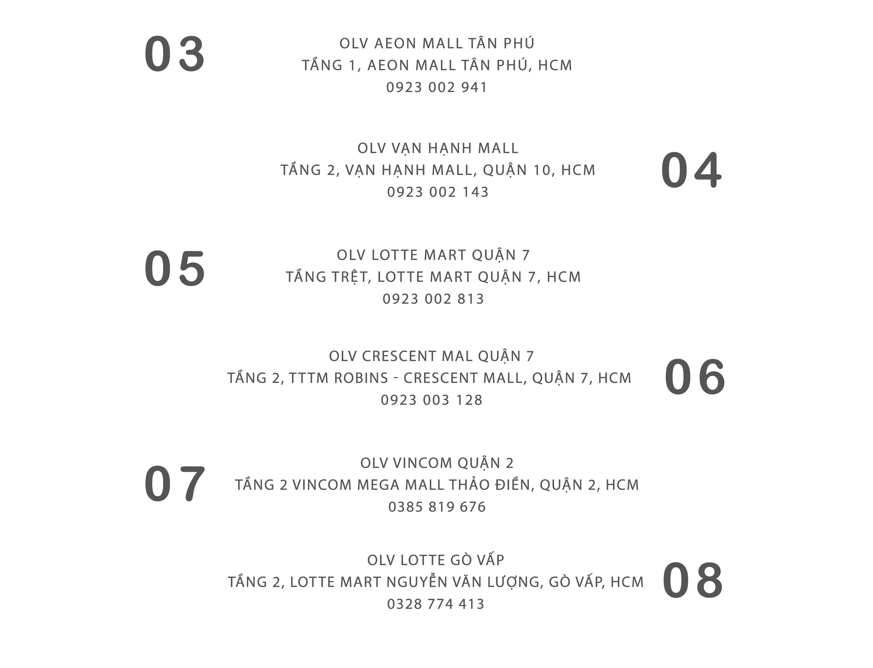 OUR STORES – OLV Boutique