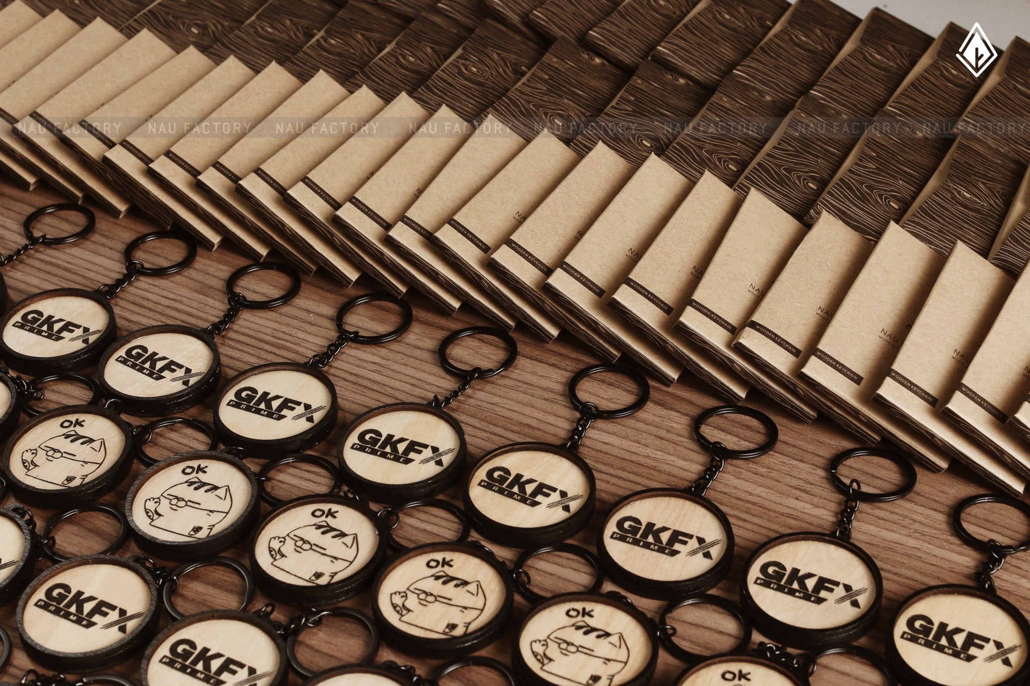 Móc khóa in logo doanh nghiệp - GKFX Prime – NAU FACTORY