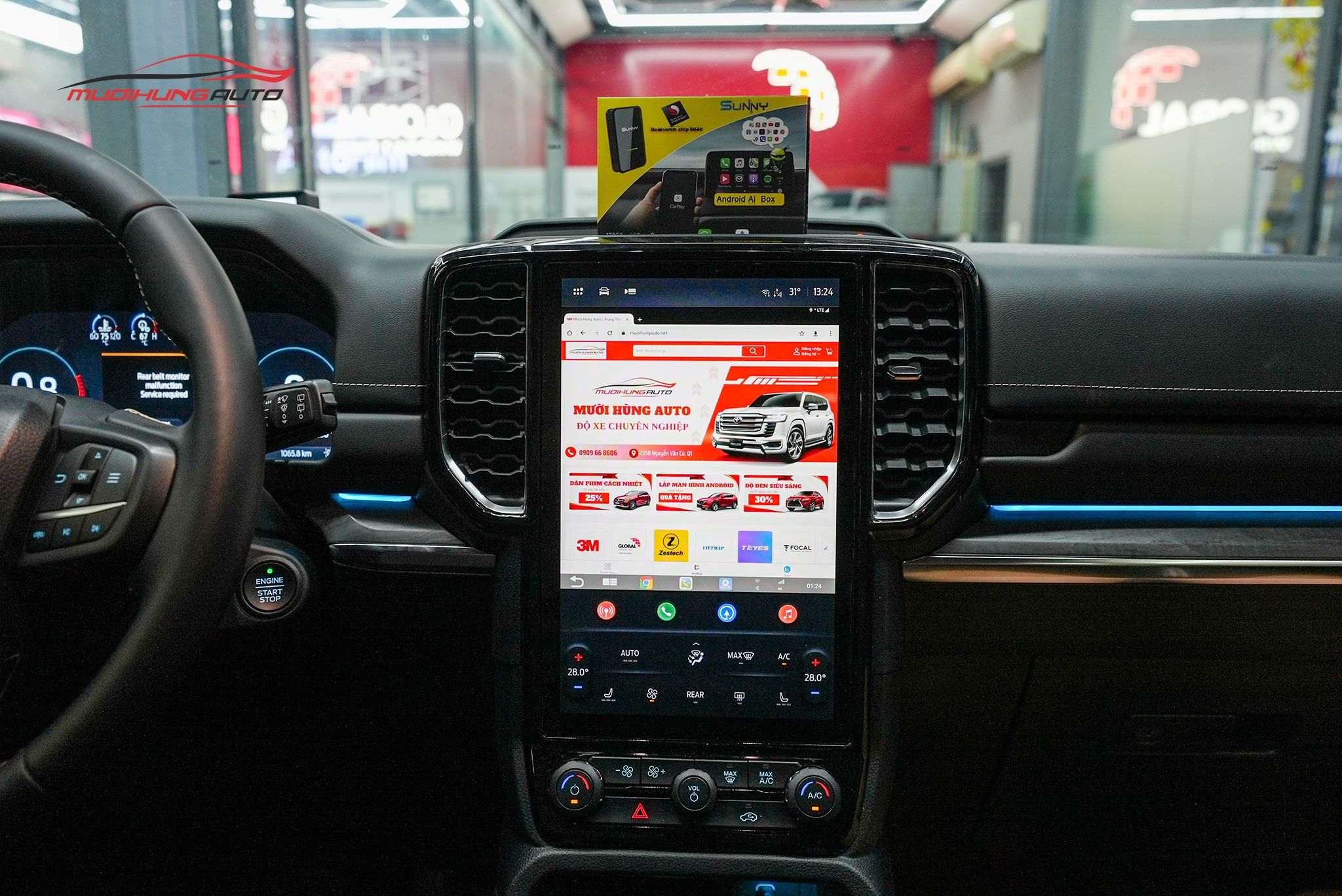 Android Box Sunny X-Live Pro - Mười Hùng Auto