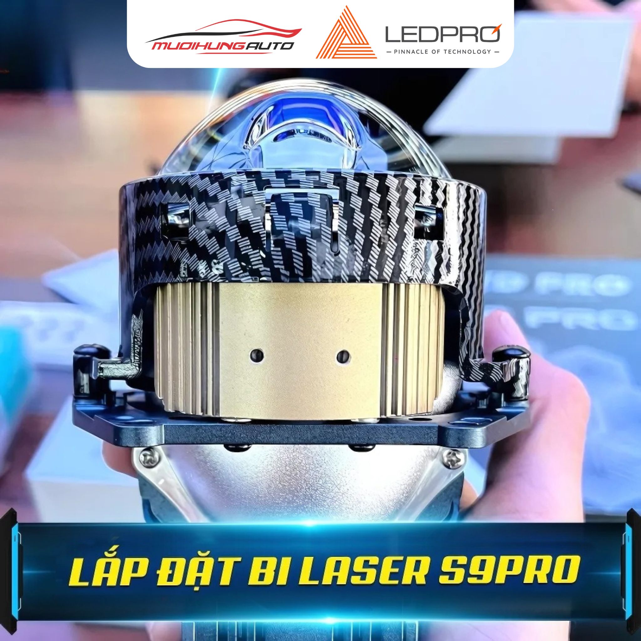 Đèn Bi Laser LEDPRO S9 PRO - Mười Hùng Auto