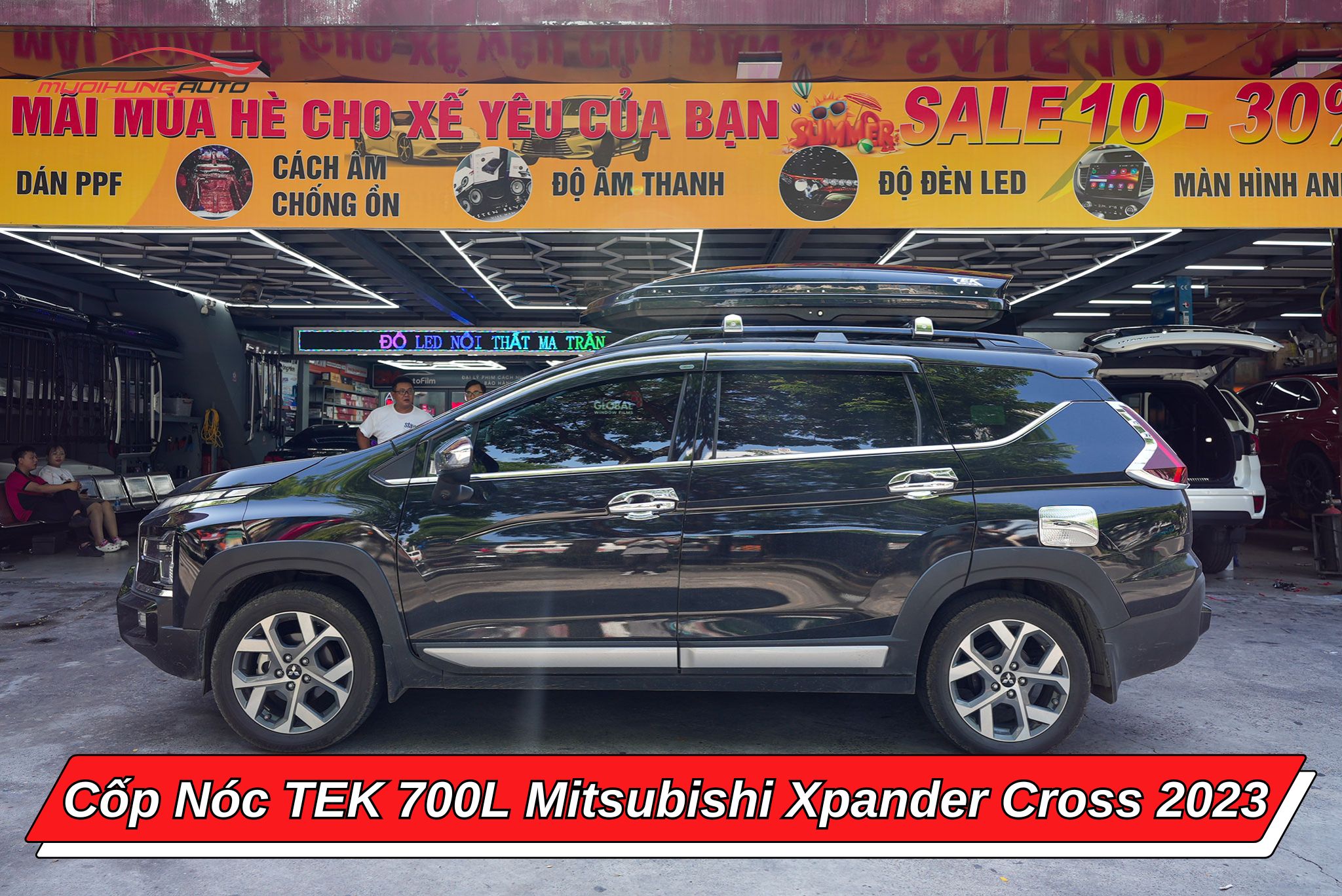 Cốp Nóc TEK 700L Cho Xe Mitsubishi Xpander Cross 2023 - Mười Hùng Auto