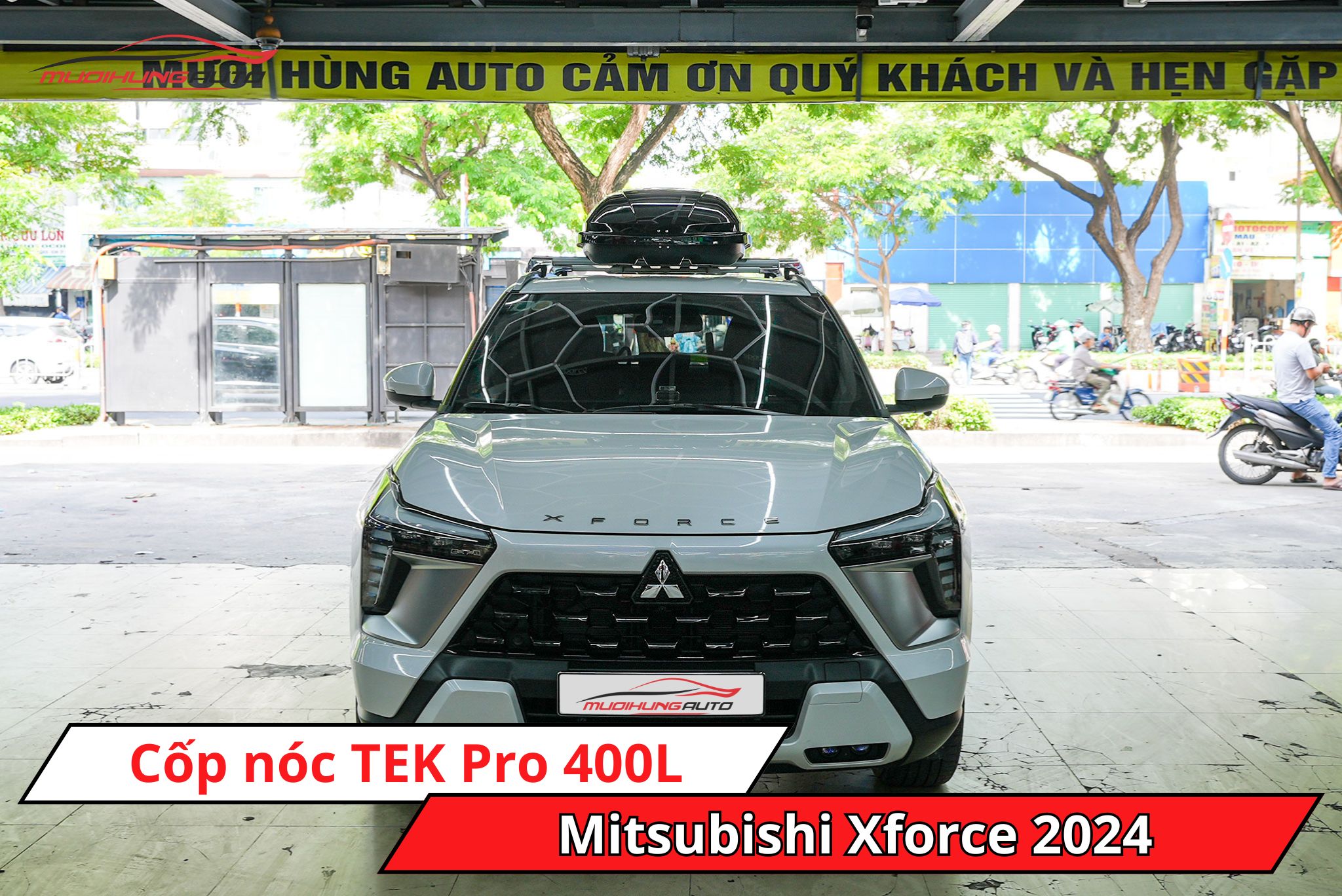 Cốp Nóc TEK Pro 400L Cho Xe Mitsubishi Xforce 2024 - Mười Hùng Auto