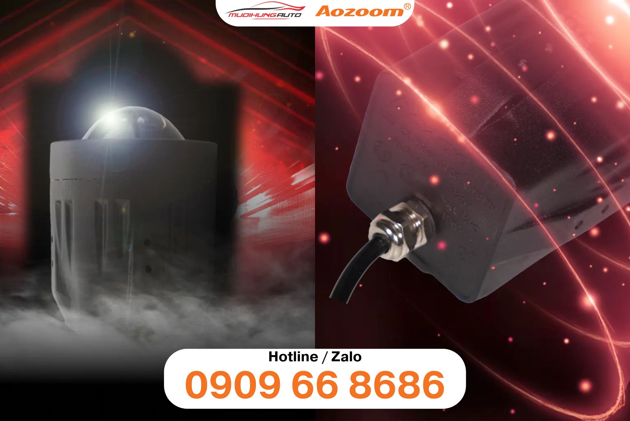 Đèn Bi Gầm Aozoom CBAZ Ant 2.0 inch - Mười Hùng Auto