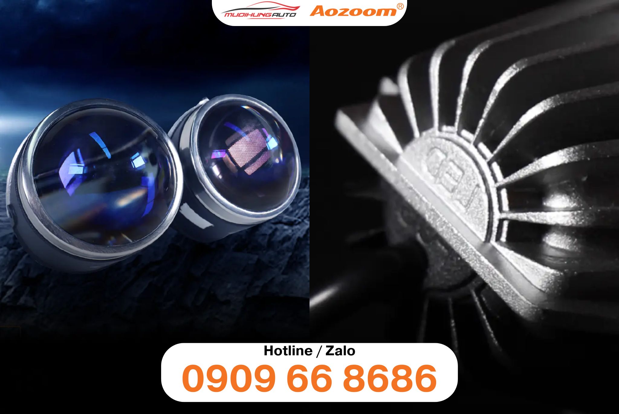 Đèn Bi Gầm Aozoom MTAZ Eagle - Mười Hùng Auto