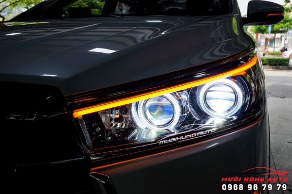 Độ Bi Pha Leo Light Kết Hợp Bi Gầm Eagle F-Light Cho Toyota Innova ...