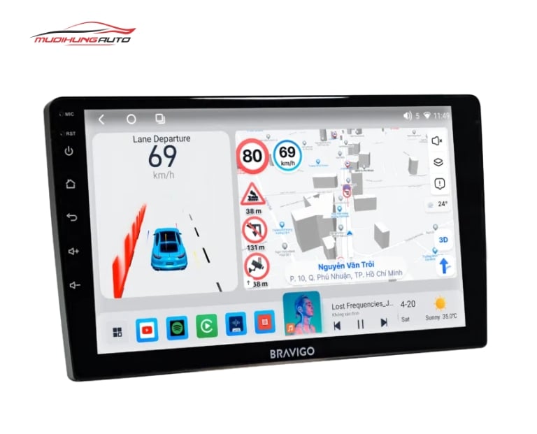 Màn Hình Bravigo BX7 360 - Mười Hùng Auto
